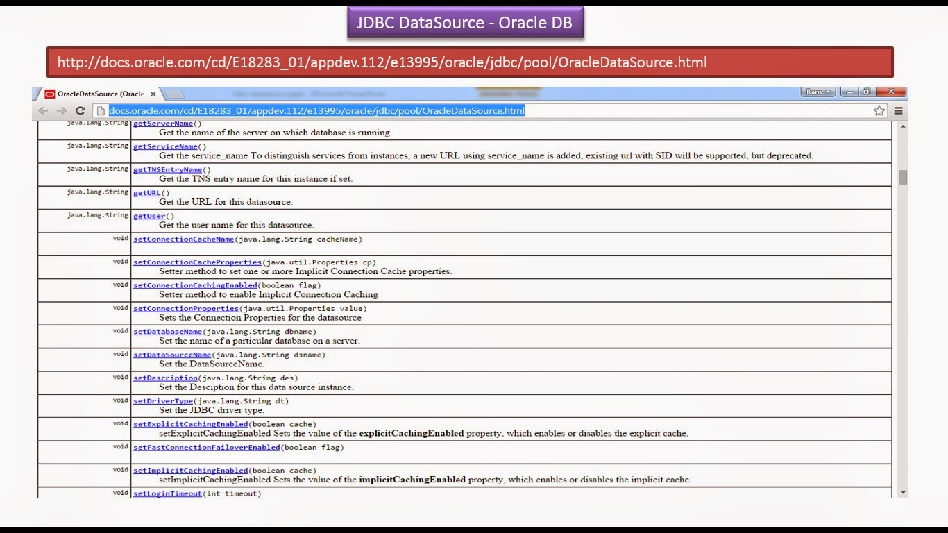 Java Ee Jdbc Jdbc Datasource [oracle Db]